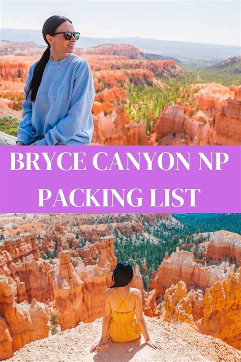 Ultimate Bryce Canyon Packing List In 2025 Bryce Canyon National Park