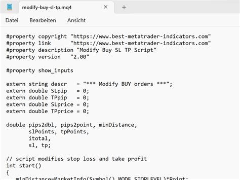 modify stop loss or take profit custom script ⋆ top mt4 indicators