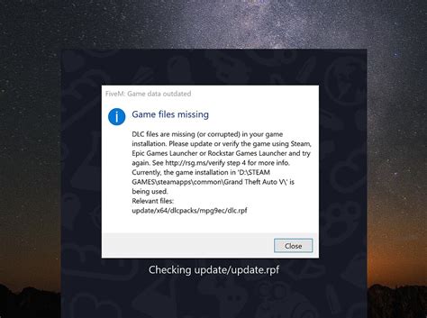 DLC Files Are Missing Or Corrupted FiveM Client Support Cfx Re Community