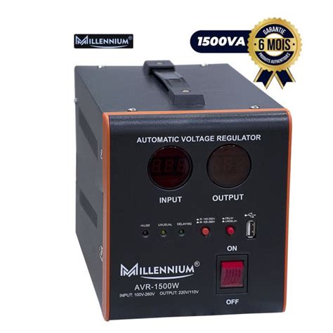 Régulateur De Tension Millennium 1500va Garantie 6 Mois Glotelho Cameroun