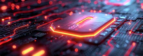 Advanced Technology Concept For Mitigating Risks In Cybersecurity With Glowing Circuit Board