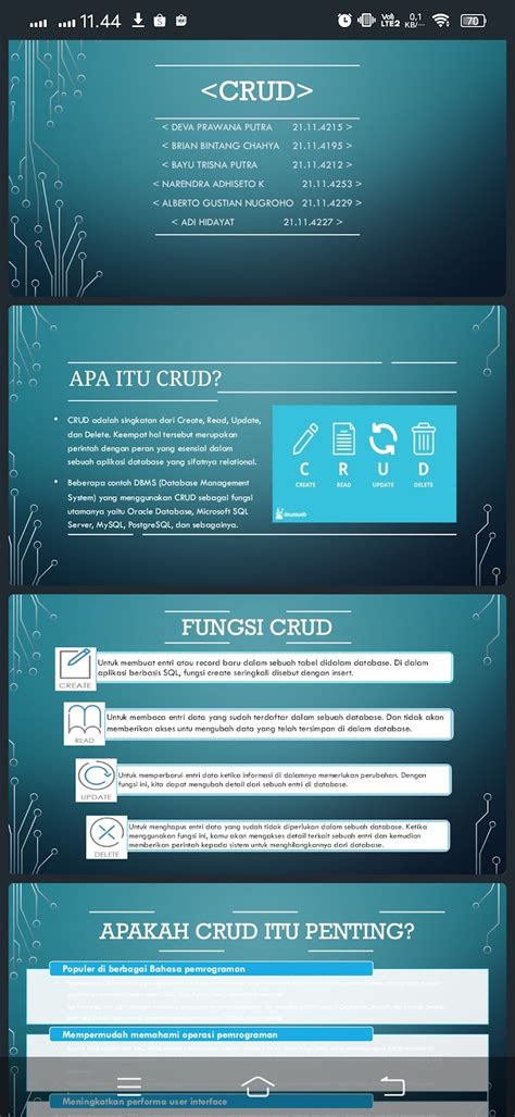Tugas Pemrograman Lanjut Crud Create Read Update Delete