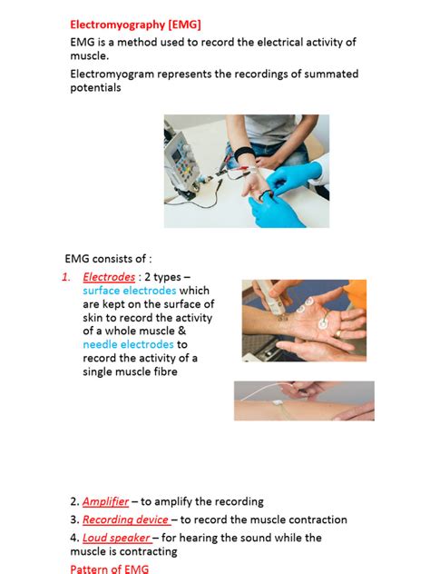 Emg Is A Method Used To Record The Electrical Activity Of Muscle