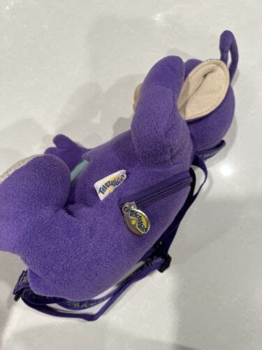 Teletubbies Tinky Winky Backpack Purple Ragdoll 1998 Holiday Fair