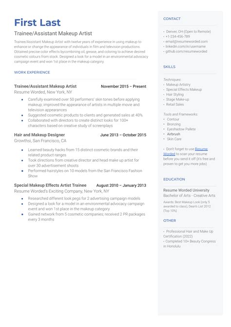 Special Effects Makeup Artist Job Description Mugeek Vidalondon