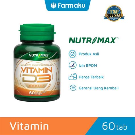 Jual Nutrimax Vitamin D3 1000 Iu 60 Tab Shopee Indonesia
