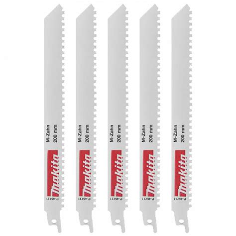 Makita Recipro Saw Blade M Tooth Bi M 200mm X 5tpi 5pk P 45711 Tool