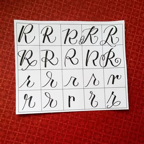How To Write R Letter In English