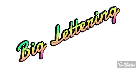 Big Lettering Font Animated  Logo Designs