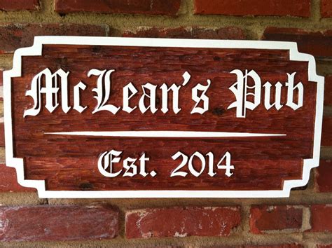 Old Wooden Bar Signs