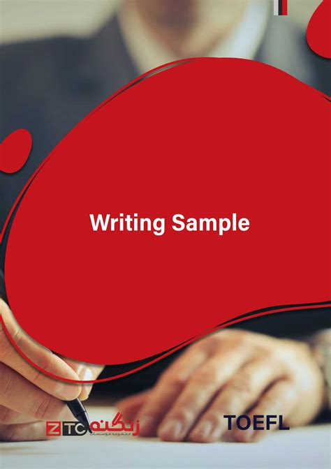 Toefl Writing Sample دانلود رایگان کتاب