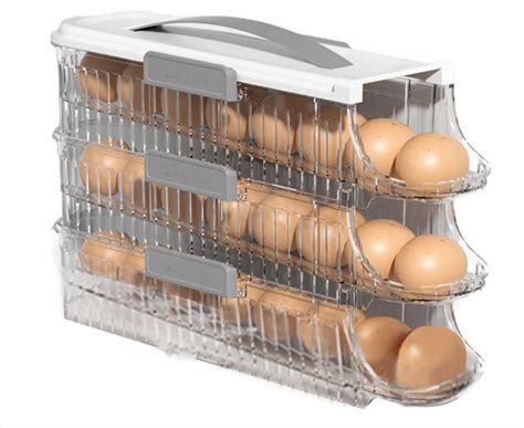 Контейнер лоток для хранения яиц Topa 3 яруса Трехуровневый контейнер для яиц купить онлайн на