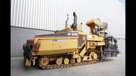Demonstration Video Caterpillar Ap 650b Tracked Asphalt Paver Youtube
