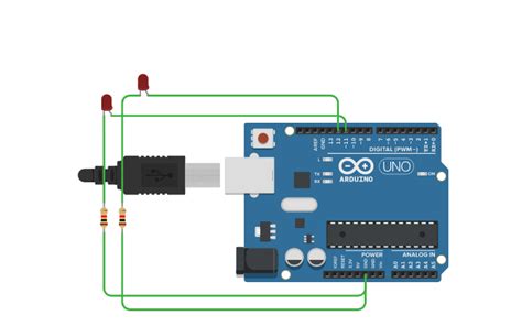 Circuit Design Arduino En Tinkercad 2 Encenciendo Y Apagando Leds