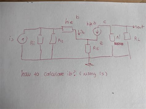 [ electronics circuits ] trying to find the value of ib using is r