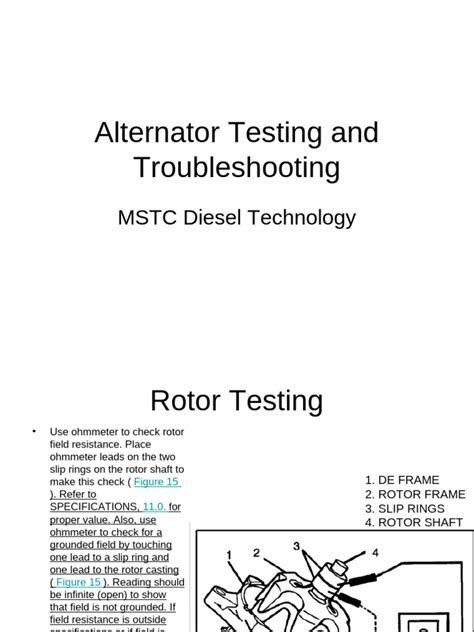 Alternator Testing And Troubleshooting Pdf Electrical Engineering