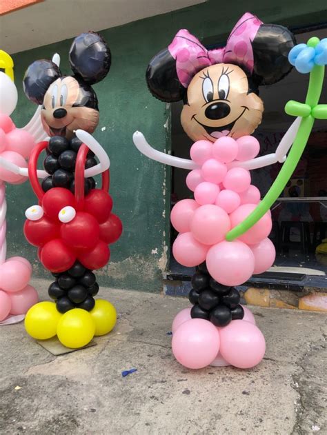 Mickey And Minnie Mouse Globos
