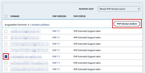 php version aktualisieren und php extended support kündigen ionos