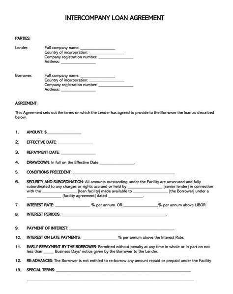 38 Free Loan Agreement Templates And Forms Word Pdf