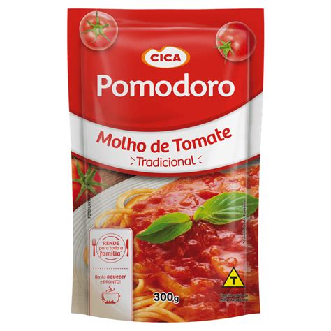 Molho De Tomate Pomodoro Tradicional Cica Sachê 300g Carrefour