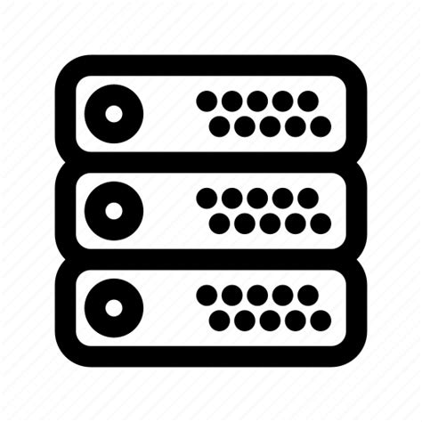 server network data hosting connection storage database icon