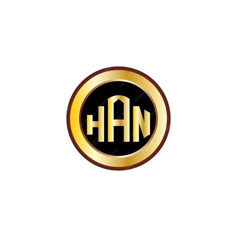 Premium Vector Creative Htb Letter Logo Design With Golden Circle