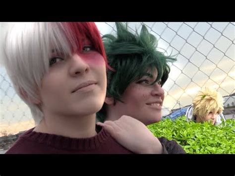 Were All Losing It Todobakudeku Cosplay Outing My Hero Academia
