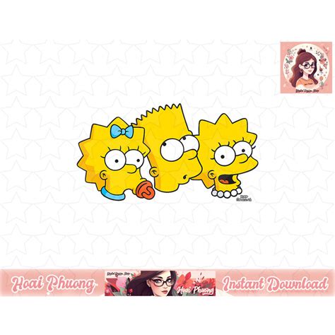 The Simpsons Bart Lisa Maggie Png Instant Download Inspire Uplift