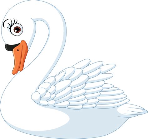Swan Cartoon Vector Art Icons And Graphics For Free Download