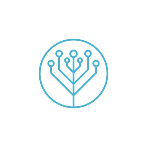 Tree Tech Logo Symbol Or Icon Template Technology Tree Vector Icon Stock Vector Illustration