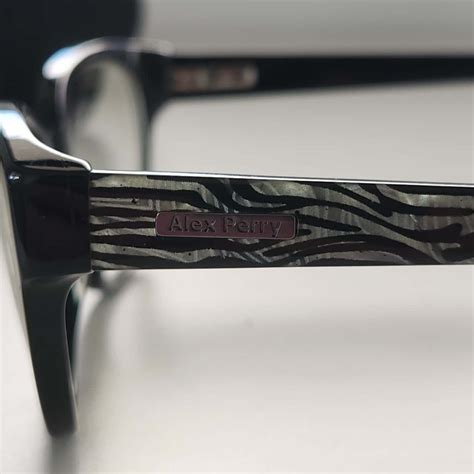 Alex Perry Glasses Reading Frame Black Tiger Pattern