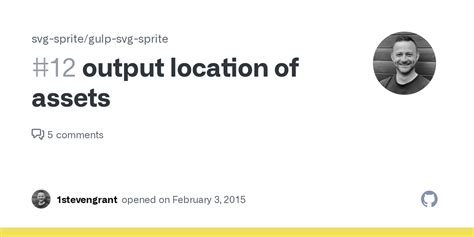 Output Location Of Assets Issue Svg Sprite Gulp Svg Sprite Github