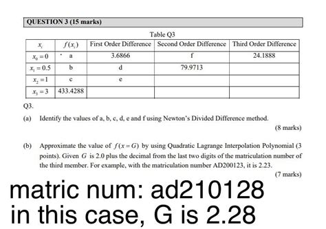 solved give complete steps and solution use provided matric