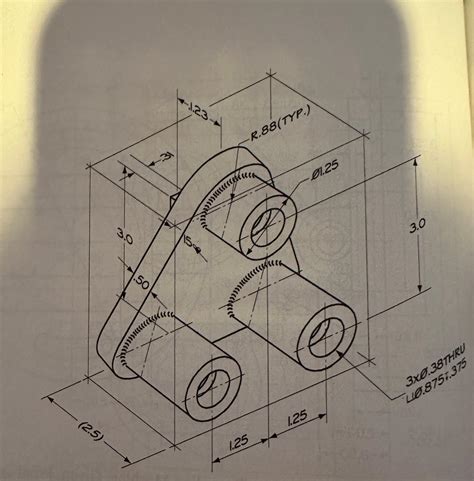 Solved I Am Needing An Aligned Sectional View Of The Part Chegg Com