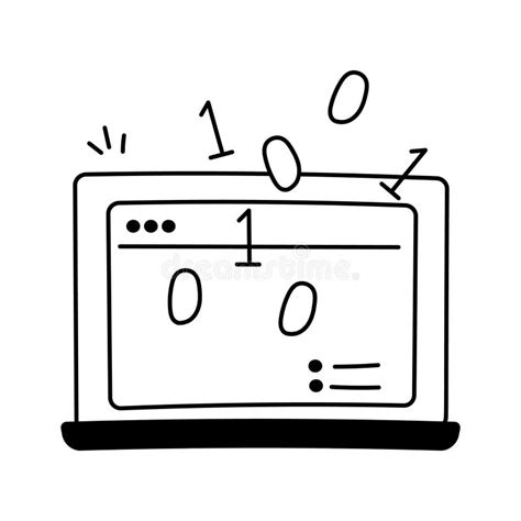 illustration of binary code for programming and digital processes