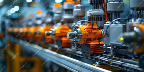 Factory Automation Equipment Sensors Plcs Motors Drives Scada Hmi Robotics Concept Industrial