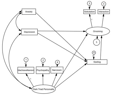 Hypothesized Structural Model To Predict Sexting And Grooming With Dark Download Scientific