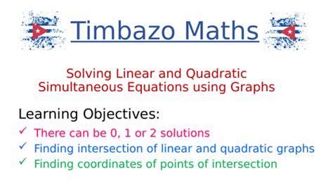 linear and quadratic equations graphs teaching resources