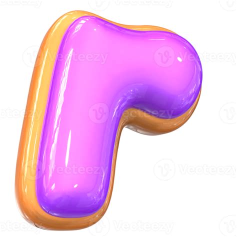 R Letter 3d Rendering 49770162 Png