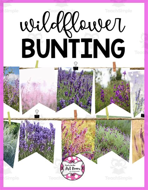 Wildflower Bunting Flags By Teach Simple
