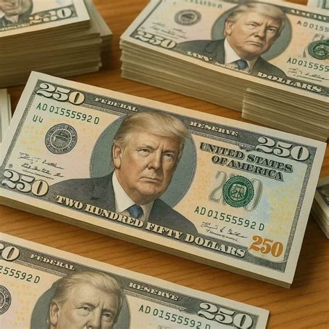 Trump Administration Weighs 250 Bill Featuring President Donald Trump