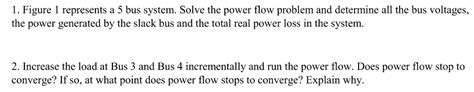 1 figure 1 represents a 5 bus system solve the