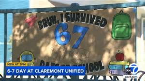 Chaparral Elementary School In Claremont Joins Viral 6 7 Trend And