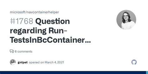 Question Regarding Run TestsInBcContainer Performance Issue Microsoft