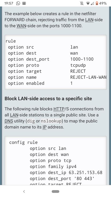 Blocking Services On Openwrt Network And Wireless Configuration