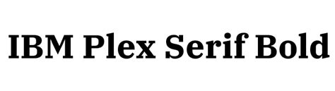 IBM Plex Serif Bold Font FFonts Net