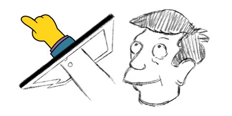 The Simpsons Principal Skinner Take On Me Cursor Custom Cursor