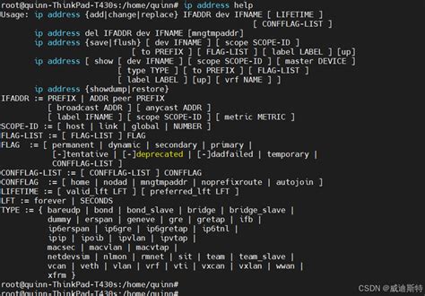 linux网络命令：系统中用于管理和查看网络接口地址的工具ip address详解 ip addr命令 csdn博客
