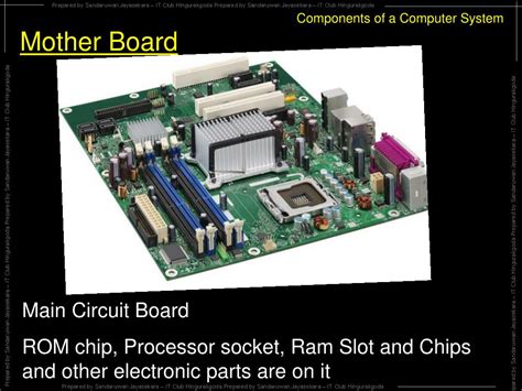 PPT Components Of A Computer System PowerPoint Presentation Free Download ID