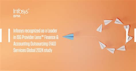 Infosys Recognized As A Leader In Isg Provider Lens™ Finance And Accounting Outsourcing Fao